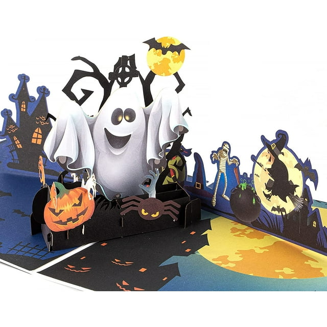 Yadiana Halloween Pop Up Cards,3D Halloween Greeting Card With Envelope ...
