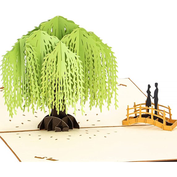 Yadiana Willow Tree 3D Pop Up Card with Envelope, Wedding, Birthday ...