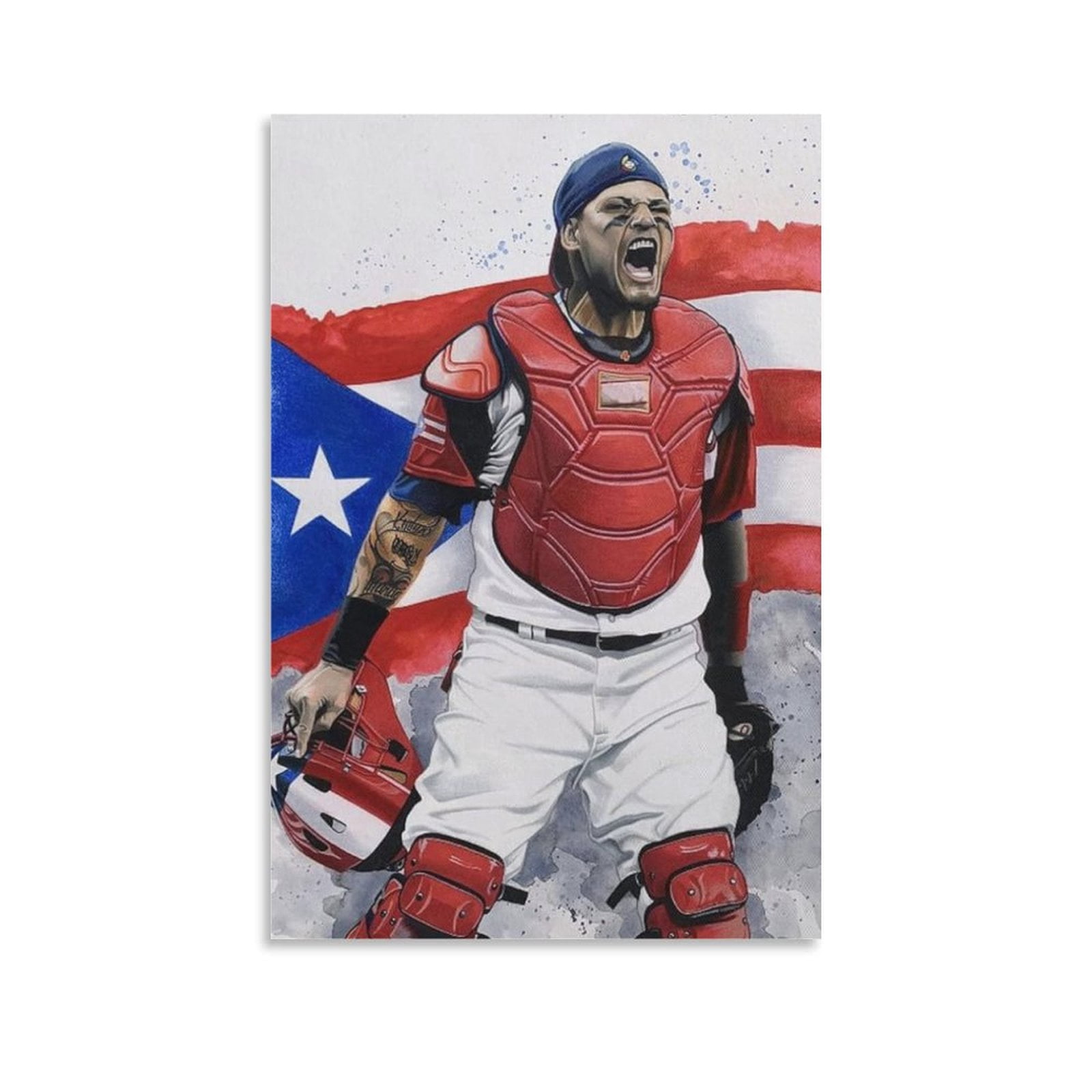 Yadier Molina Baseball Player Poster2 Canvas Boutique Poster Wall Art ...
