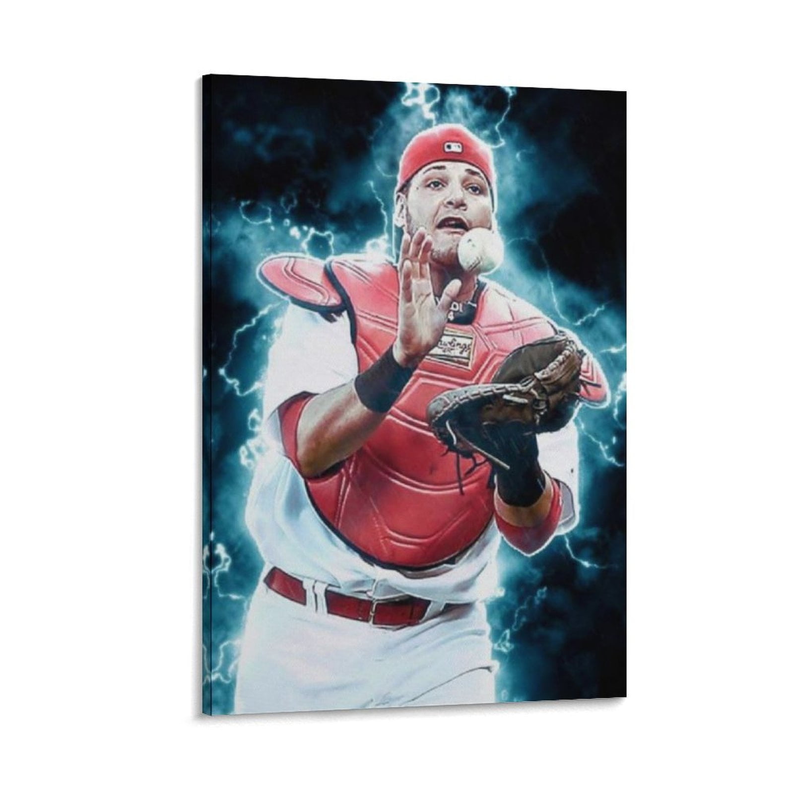 Yadier Molina Poster Baseball Picture Canvas Bedroom Art Decor Print ...