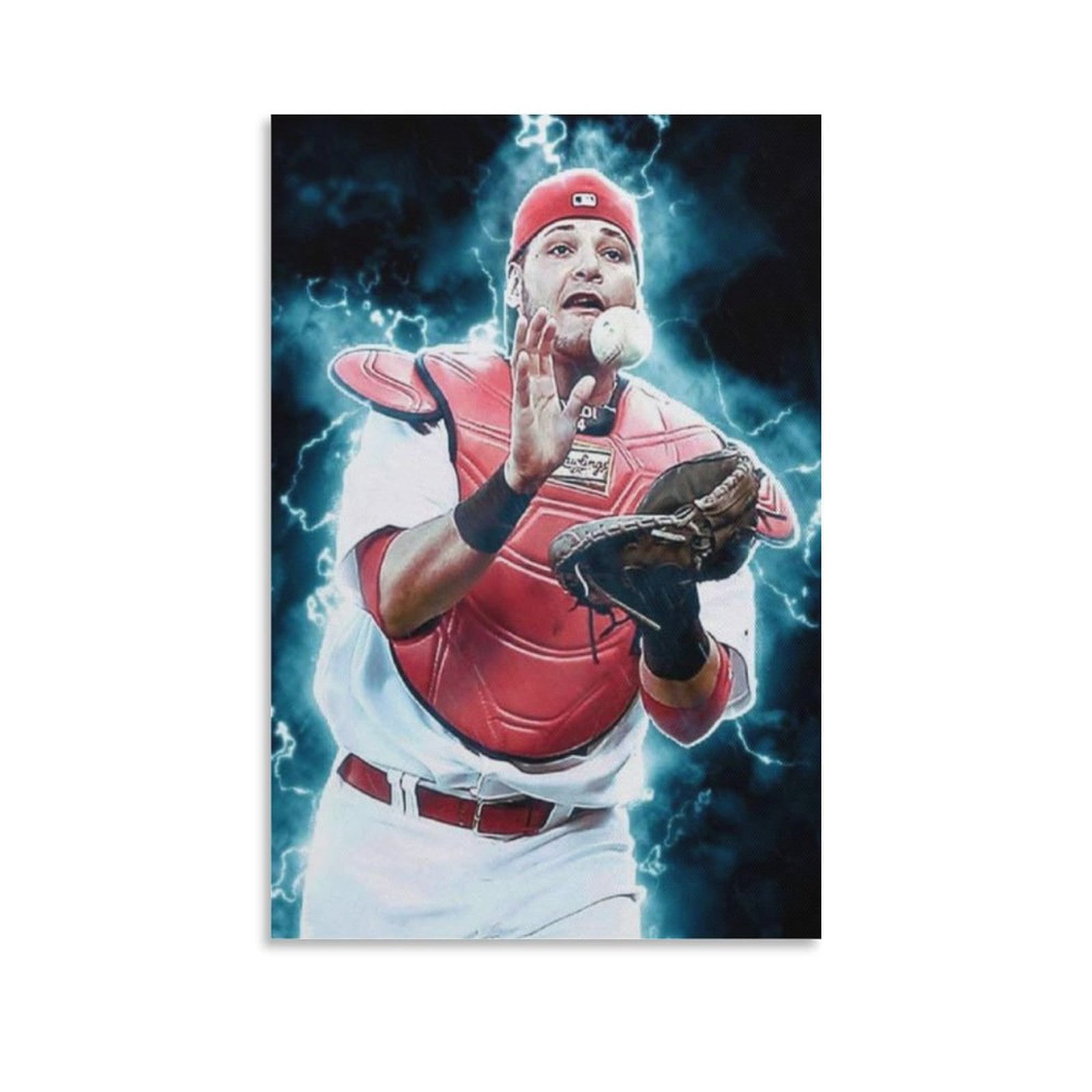 Yadier Molina Poster Baseball Picture Canvas Bedroom Art Decor Print ...