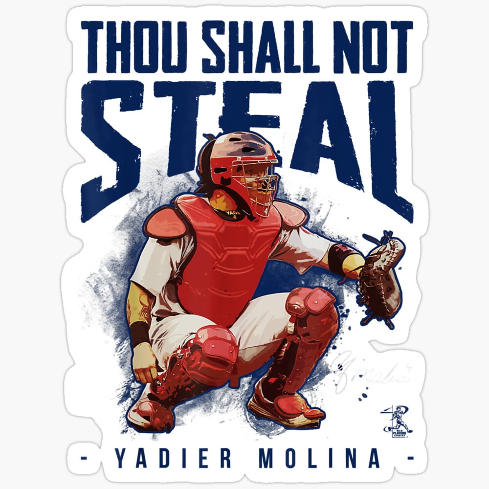 Yadier Molina Thou Shall Not Steal Apparel Sticker Baseball Sticker ...