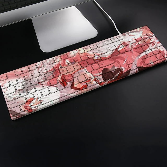 Yae Miko Anime Keyboard Genshin Impact Gaming Keyboards 104 Keys USB ...