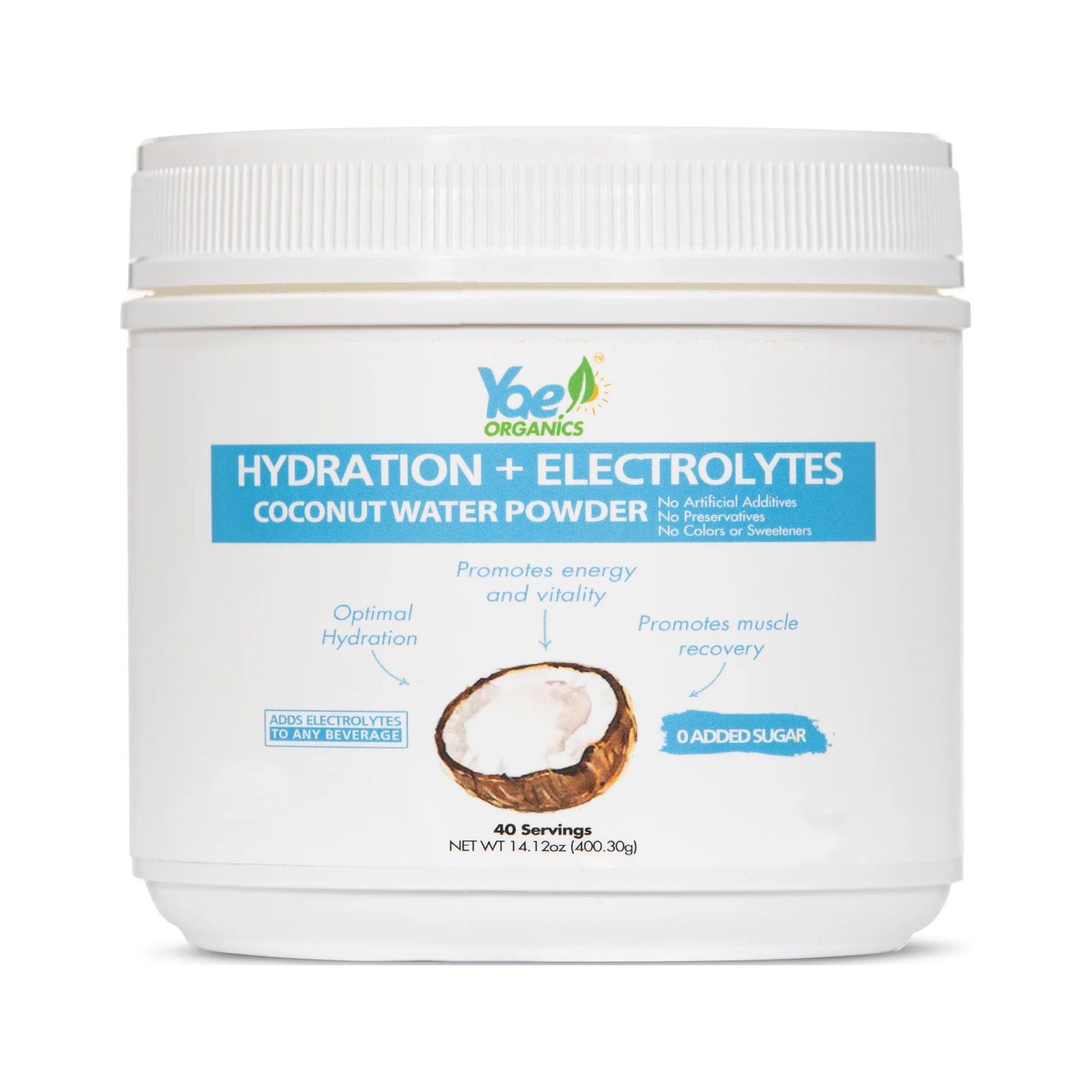 Yae Organic's Flavor Drink Mix Coconut Water Powder, Pure Electrolyte ...