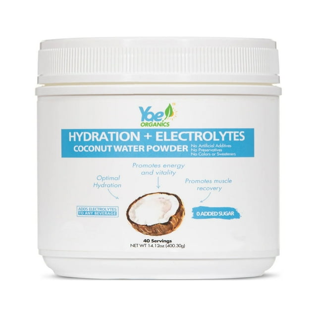 Yae Organic's Flavor Drink Mix Coconut Water Powder, Pure Electrolyte ...