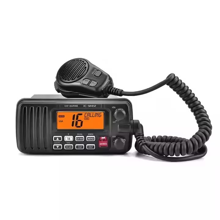 ICOM-M412 25W Waterproof Car Radio Station VHF Marine Radio Submersible ...