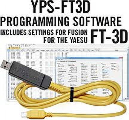 Yaesu FT-3DR Programming Software with USB Cable FT3DR - Walmart.com