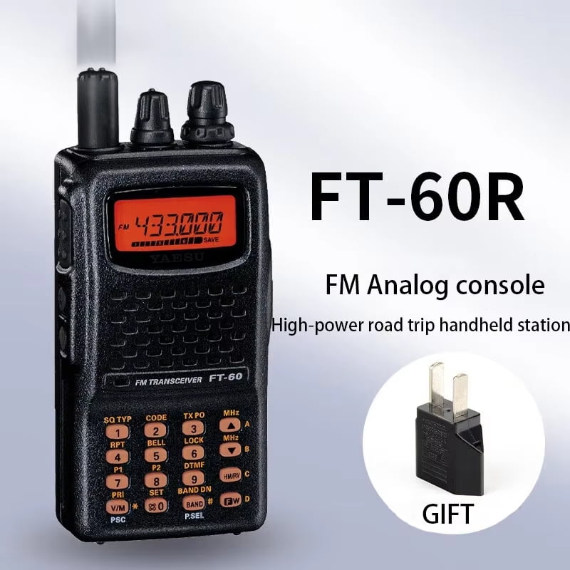 Yaesu FT-60R Rwalkie talkie 2-way Radio Mh36 Dtmf Mic Radios 144/430 MHz Dual Band HTs Handheld ...