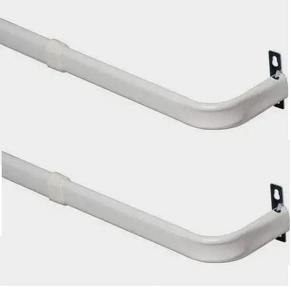 Yafa Home Fashion Heavy Duty Metal Adjustable Curtain Rod, Hardware ...