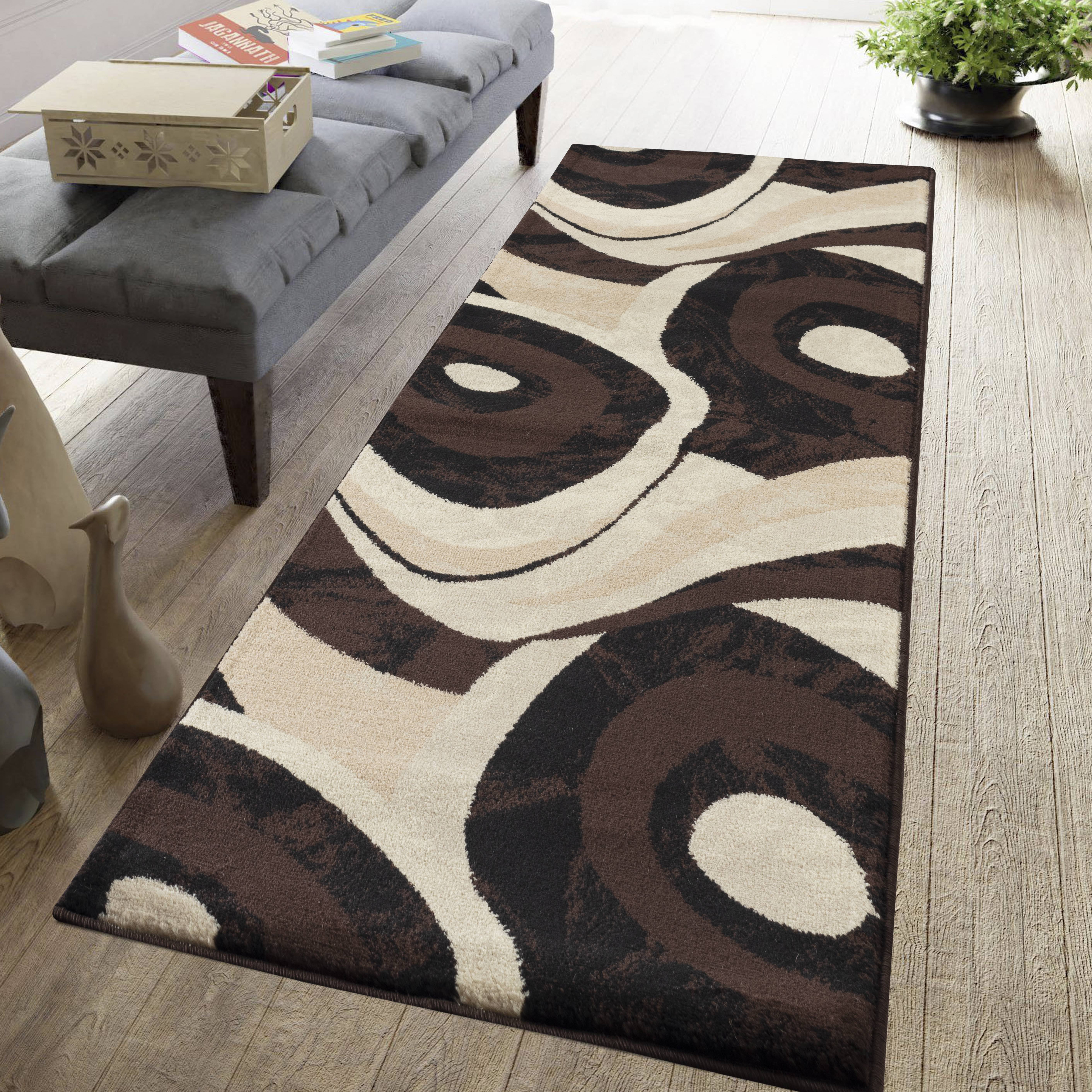 Yafa Home Fashion Modern Contemporary Swirls Design Area Rug, Luxurious ...