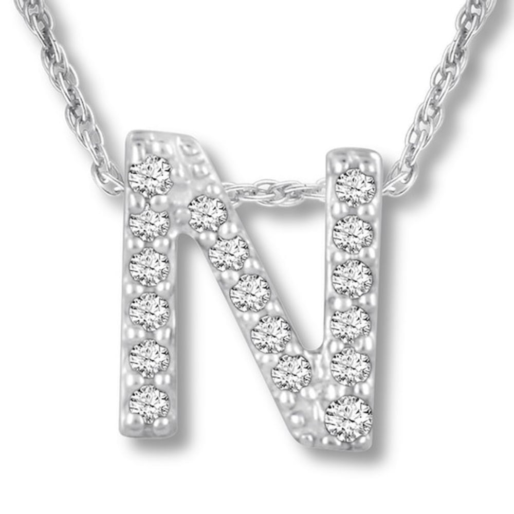 Yafe 18K Gold-Plated A-Z Initial Pendant Necklace for Women 18 inches ...