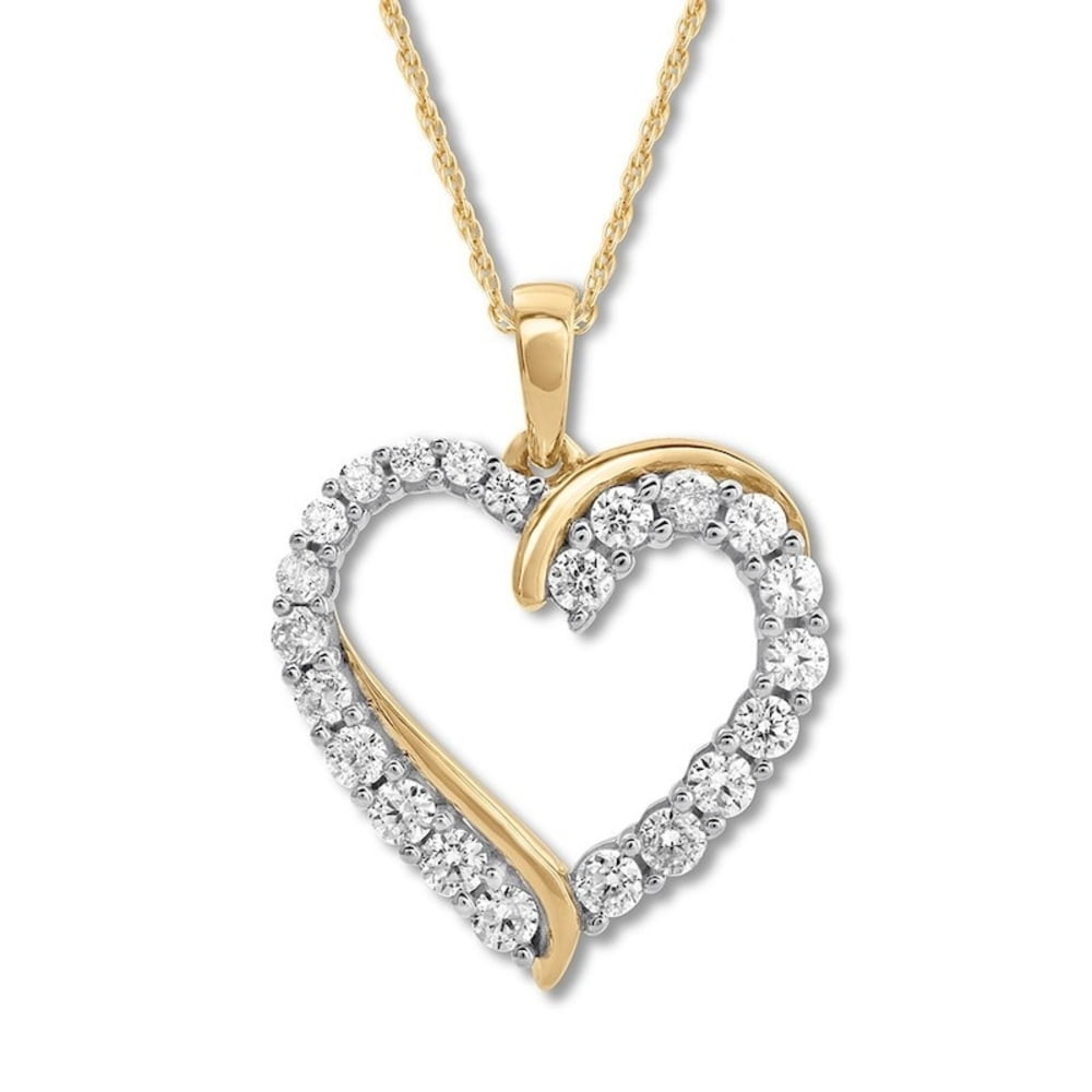 Yafe 18K Gold-Plated Double Infinity Heart Necklace CZ Stylish Eye ...