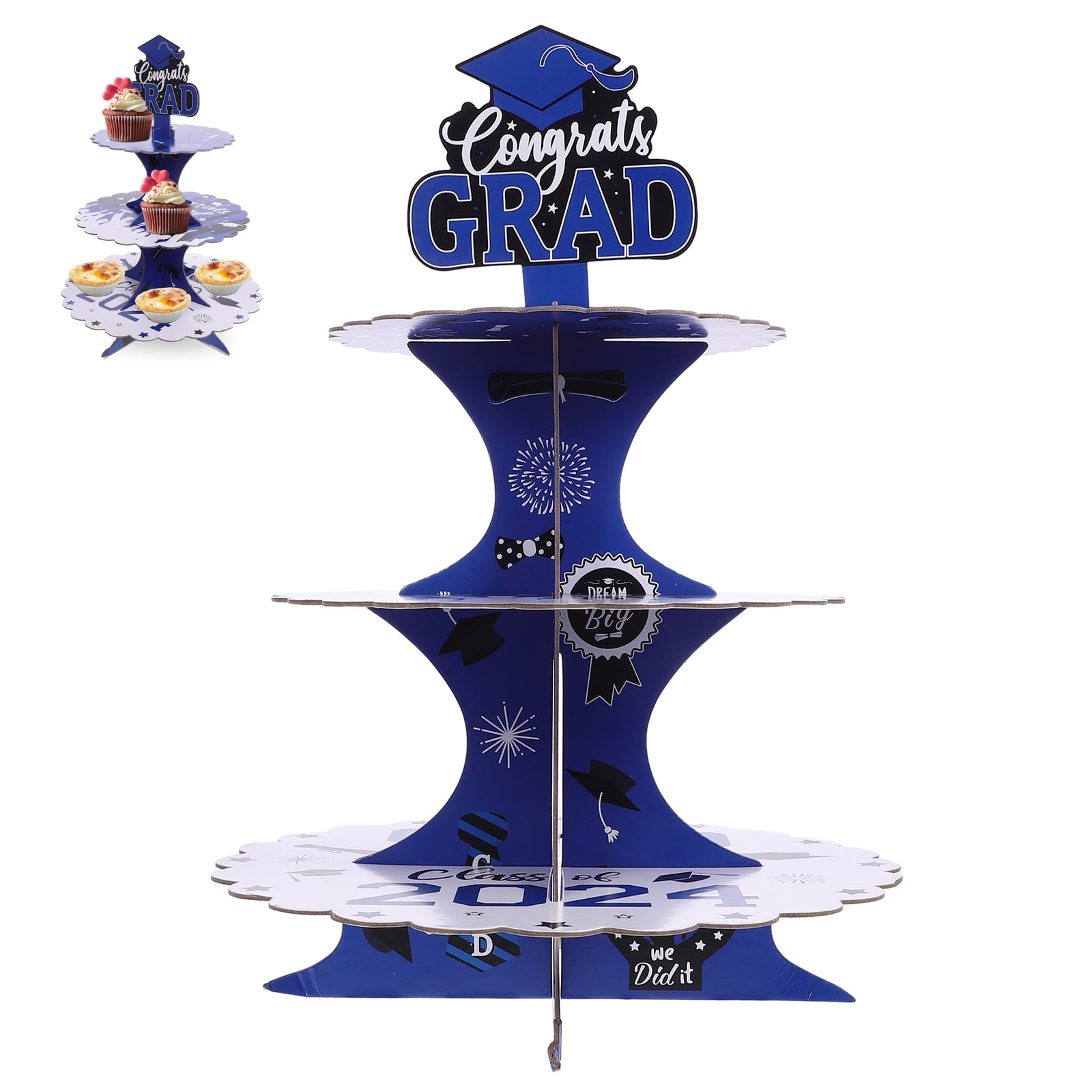 Yage Graduation Cupcake Display Stand Cupcake Decoration Cake Display ...
