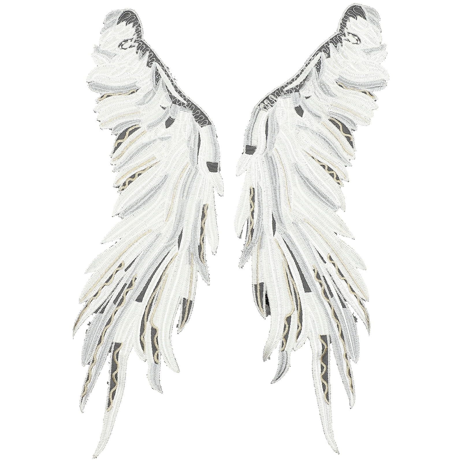 Yageerya 1 Pair of Angel Wing Patches Decorative Lace Appliques ...