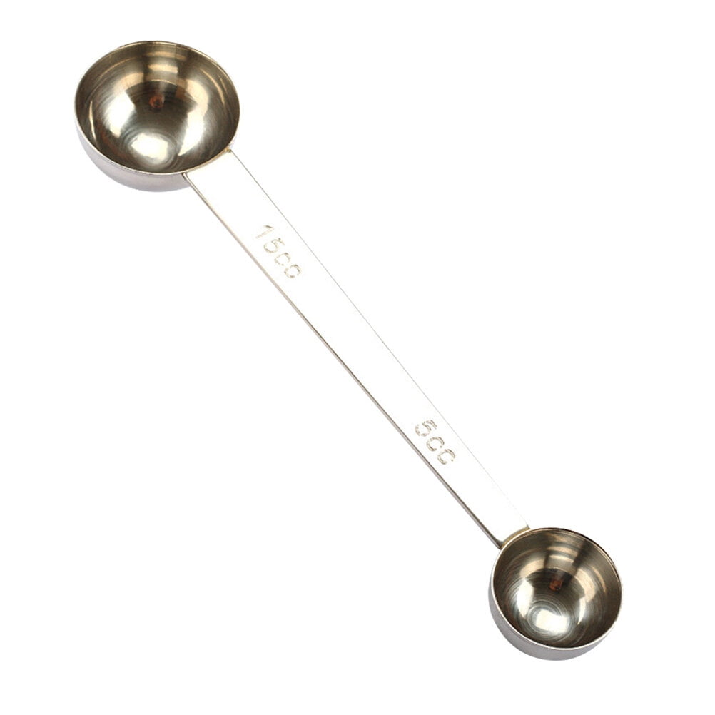 Yageerya 15CC 5CC Double Head Coffee Spoon Stainless Steel Measuring ...