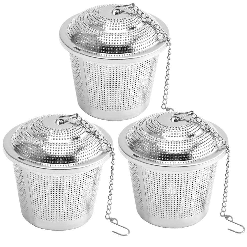 WEAVILUX 3Pcs Stainless Steel Tea Steeper for Loose Leaf Tea Brewing ...