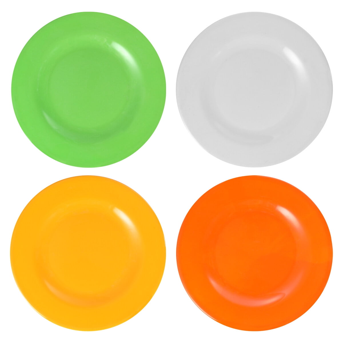 Yageerya 4pc Melamine Plates Melamine Dining Plate Kitchen Safe ...