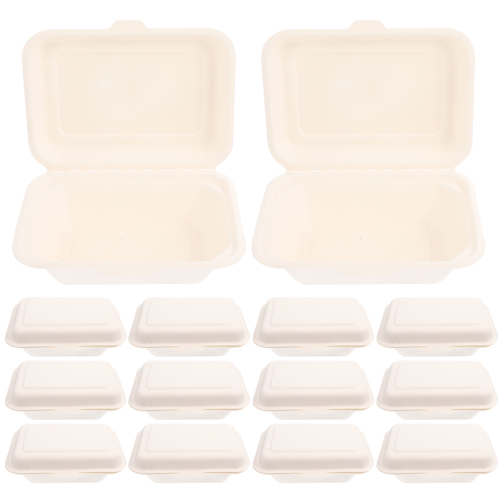 Yageerya 50pcs To Go Boxes Disposable Takeout Box Paper Food Container ...