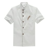 Chef Coat Chef Clothing with Pocket Breathable Catering Waiter Apparel ...
