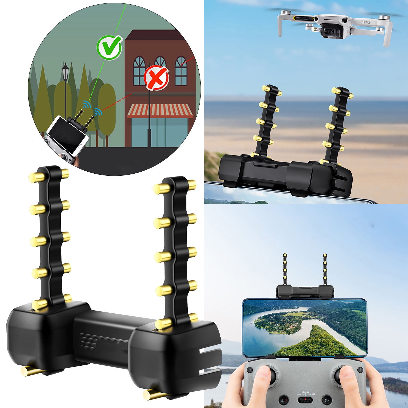 Yagi Antenna Booster Range Extender Suitable For Mavic 2 Flying Orb ...