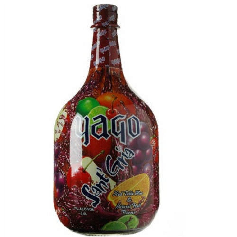 Yago Red Sangria Wine 750ml Bottle, Medium-Dry Red Table Wine, 7% ABV ...