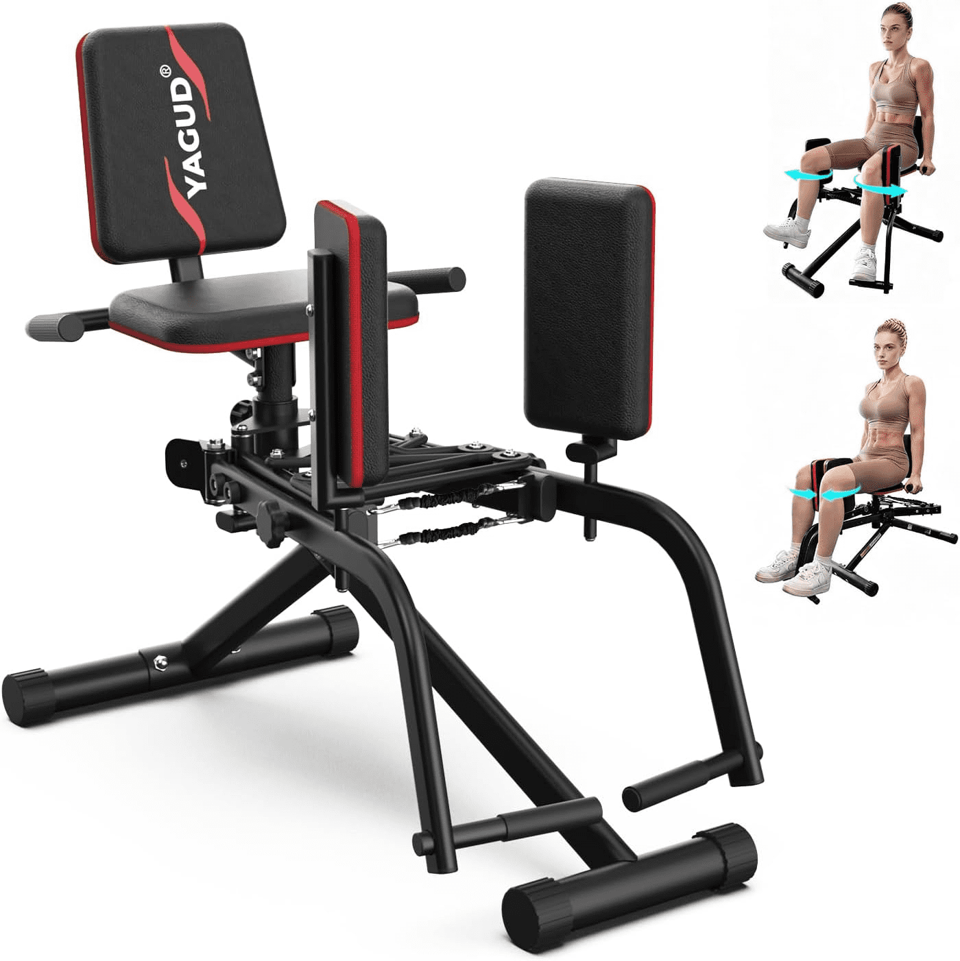 Yagud 9-Level Resistance 2-in-1 Hip Trainer, Inner & Outer Thigh ...