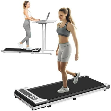 2-in-1 Under Desk Incline Treadmill, Walking Pad, Slim Jogging Machine ...