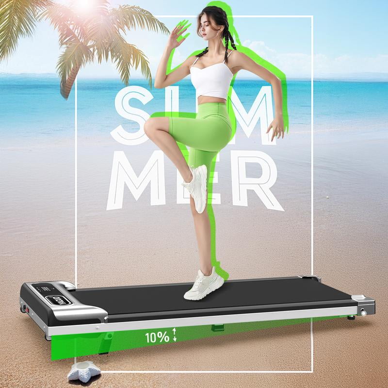 Yagud Walking Pad with Wheels,Remote Control, LED Display, Portable ...