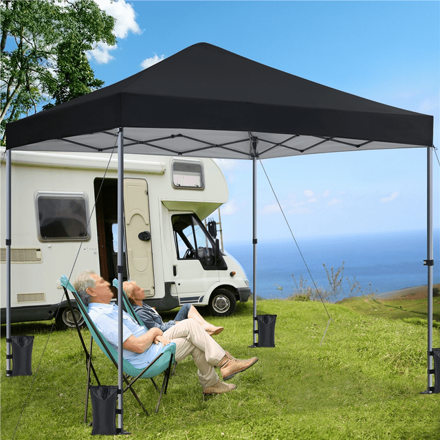 Yaheetech 10x10ft Pop-up Canopy with One-Push-To-Lock Setup Mechanism ...