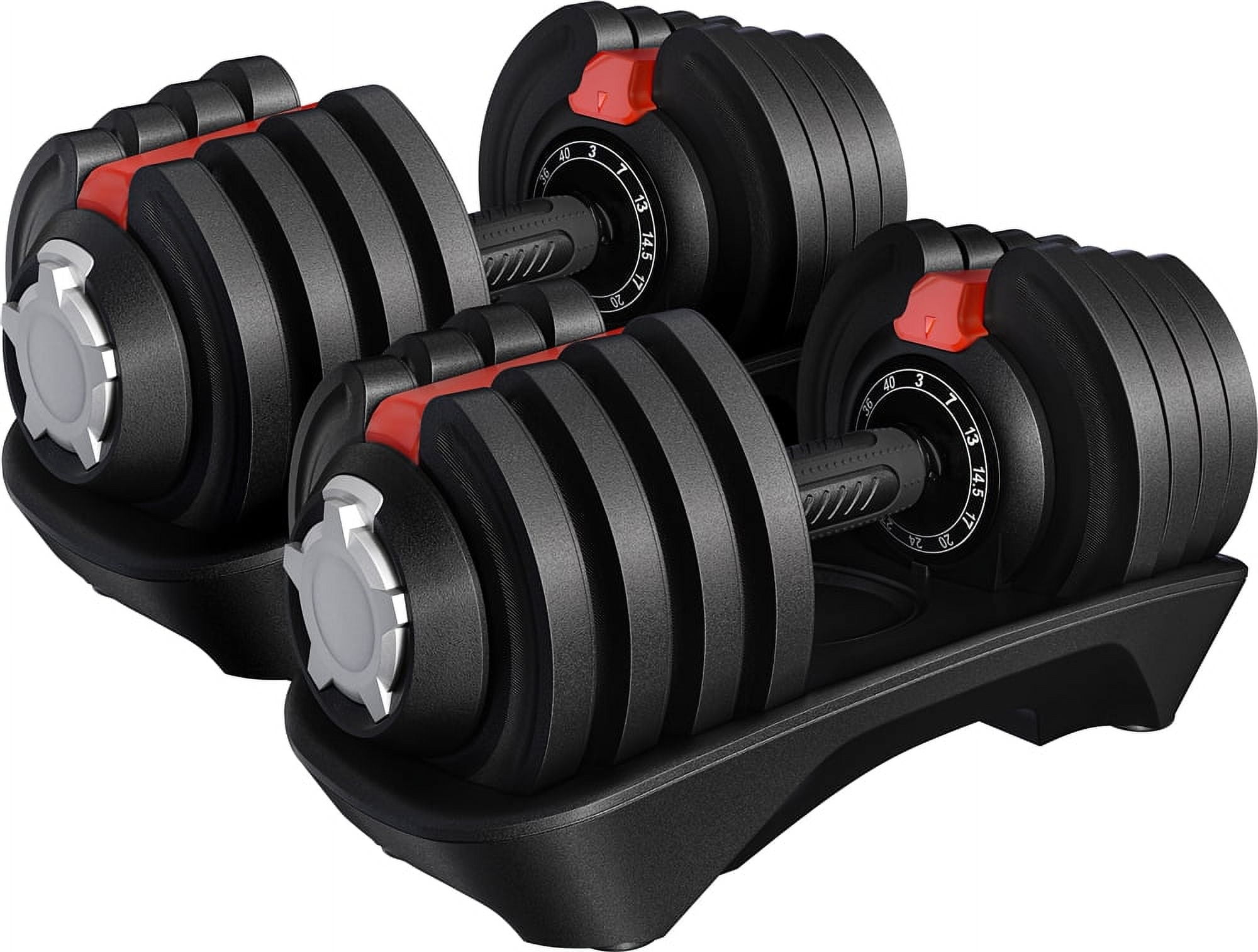 Yaheetech 12-in-1 Quick Adjust Dumbbell Set For Home Gym, Set of 2 ...