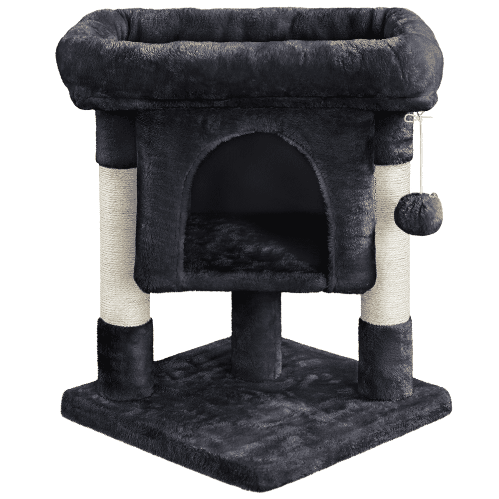 Yaheetech Solid 2-Level Cat Tree Condo for Small Pets with Scratch ...