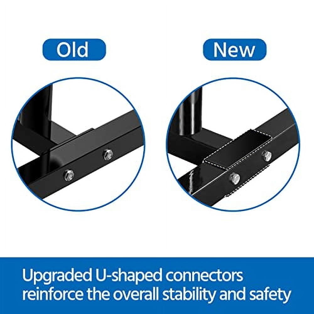 Yaheetech 2-inch Barbell Plate and Dumbbell Racks Tree Olympic Plate ...