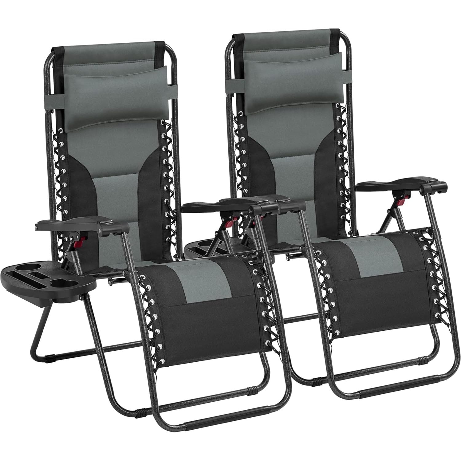 Yaheetech 26" Padded Zero Gravity Recliner, Foldable Outdoor Patio ...