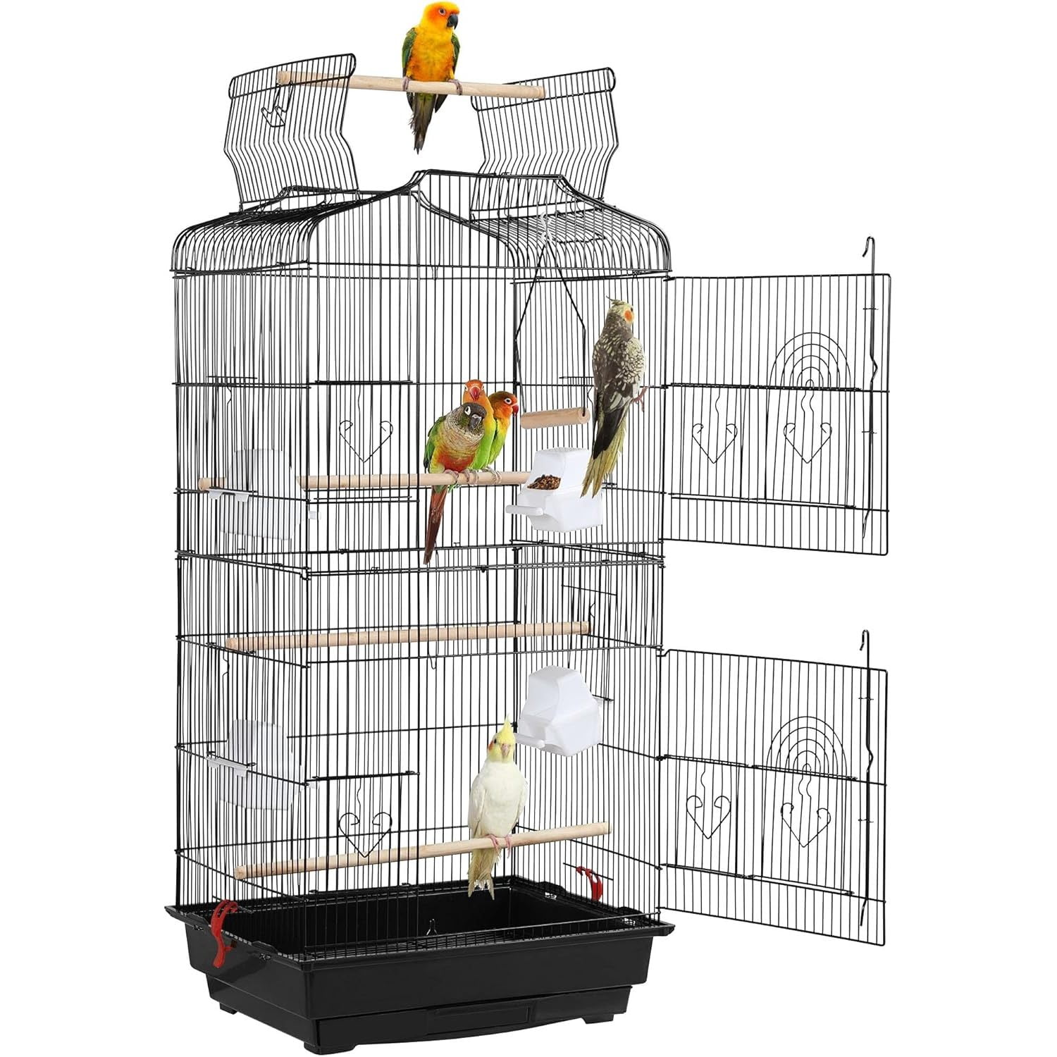 Yaheetech 41-inch Open Top Medium Bird Cages for Parakeets Finches ...