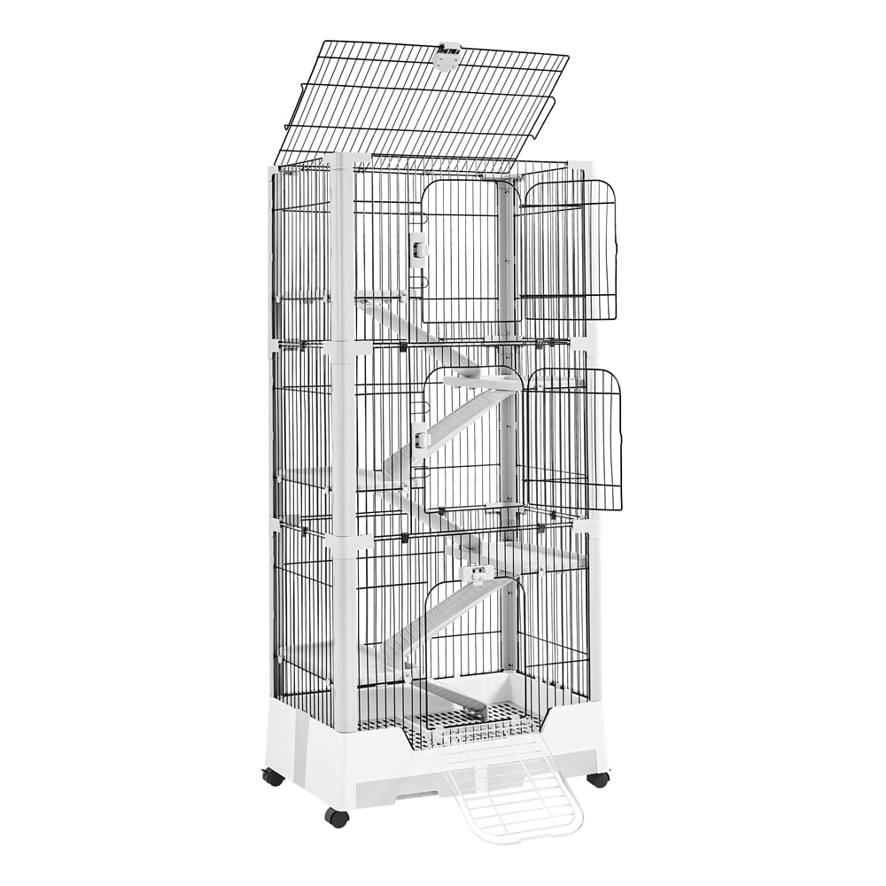 Yaheetech 6-Level Rolling Small Animal Cage With Platform and Ramp ...