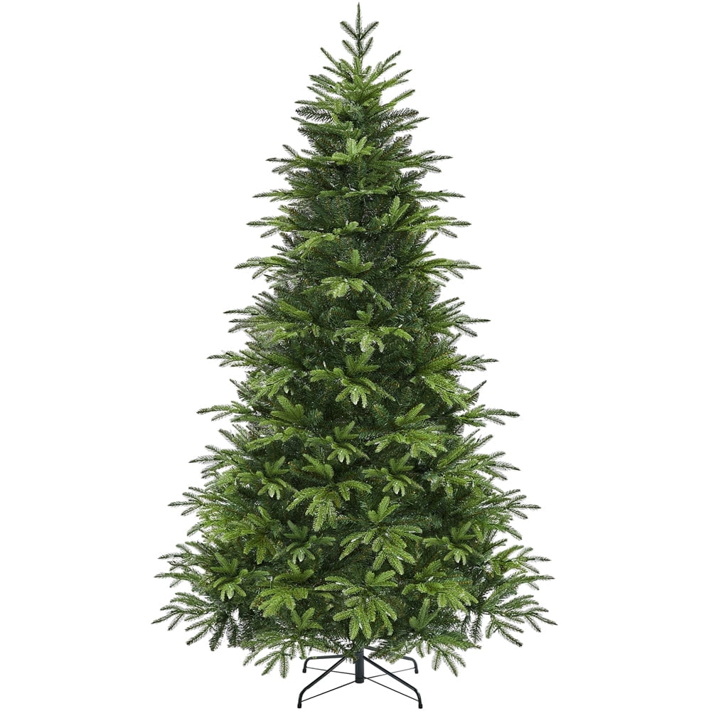 Yaheetech 7.5ft Pre-lit Artificial Christmas Tree with Multicolored LED ...