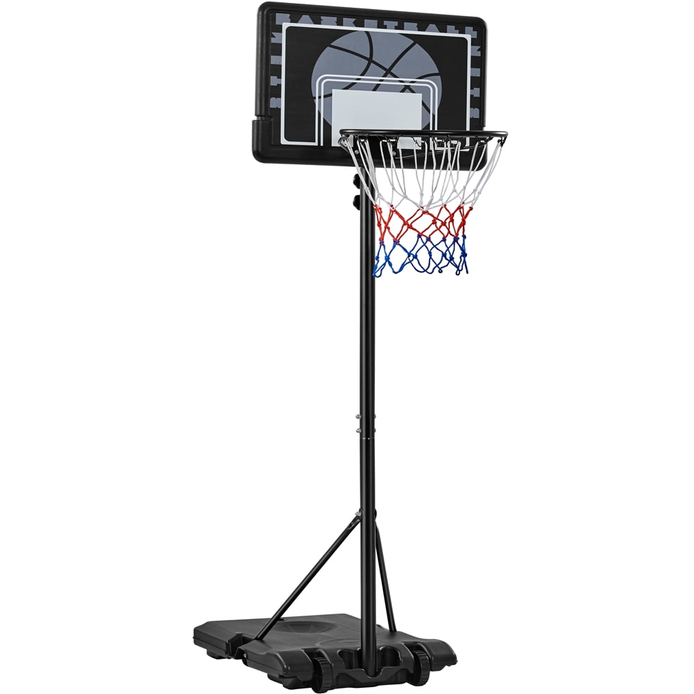 Yaheetech Adjustable Portable Basketball Hoop, 30'' Width, 7'-8' Height ...