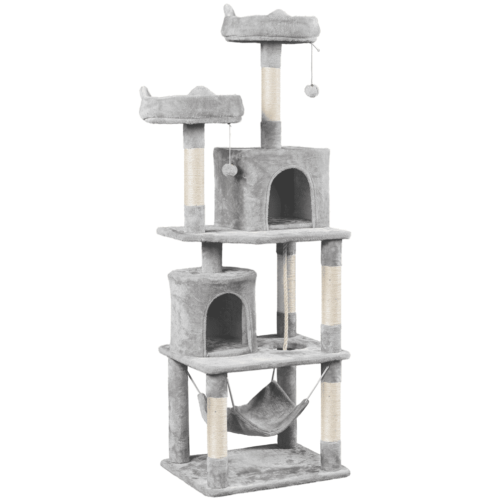 Yaheetech 70.5'' H Multi Level Cat Tree Cat Tower with Condos ...