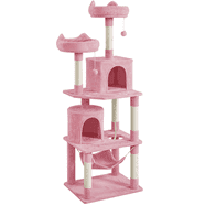 Topeakmart 79'' Multilevel Cat Tree Tower with 2 Condos & Basket ...