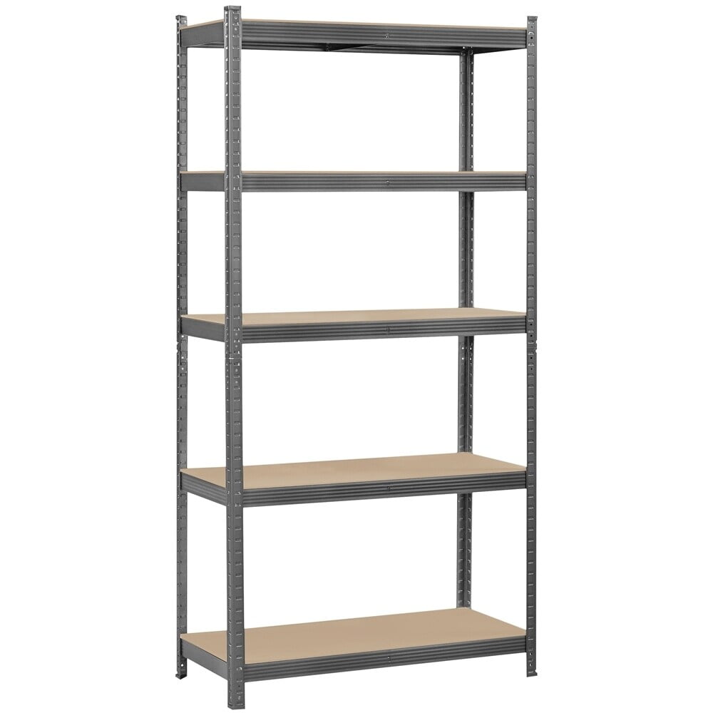 Yaheetech 71in 5-Tier Metal MDF Storage Rack, Adjustable Shelves, 386lb ...