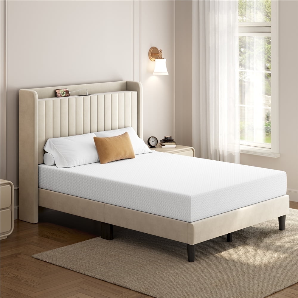 Yaheetech 8" Full Size Cooling Gel Memory Foam Mattress Medium Firm ...