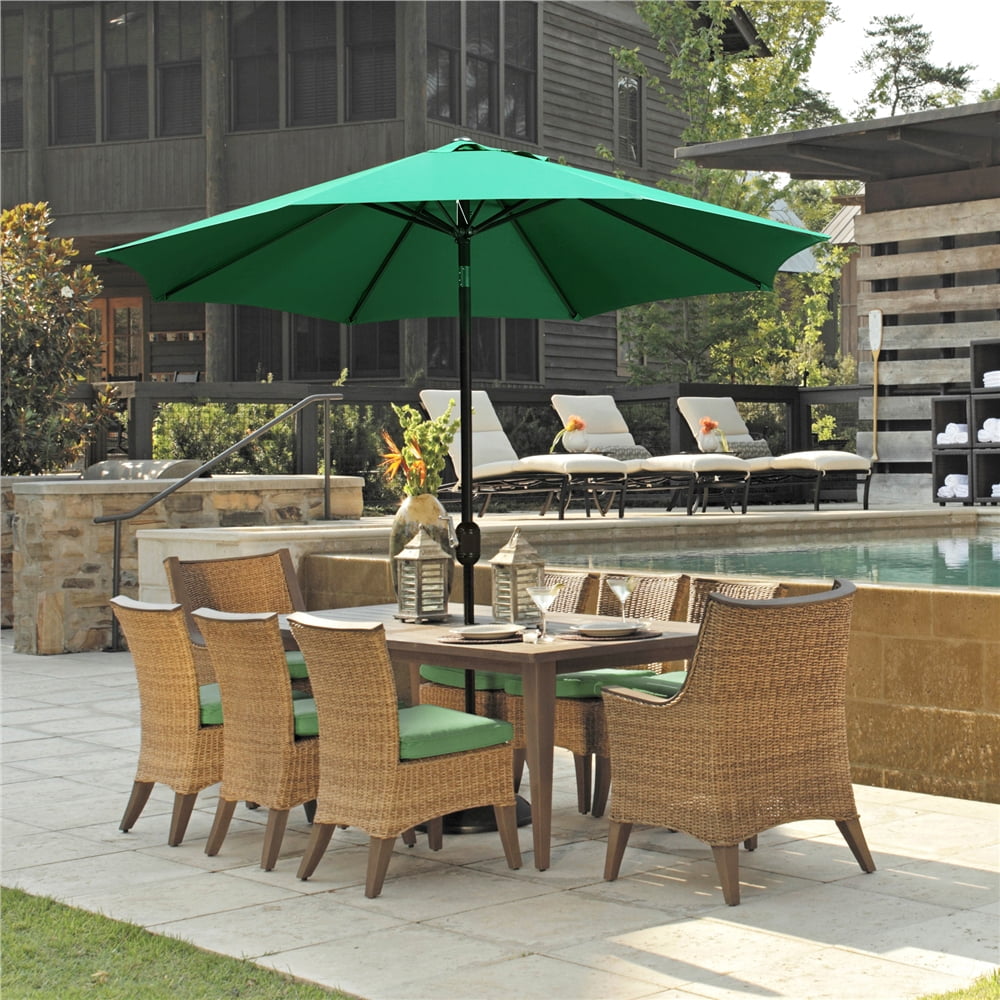 Yaheetech 9ft 8 Ribs Patio Umbrella W/ Push Button Tilt and Crank for ...