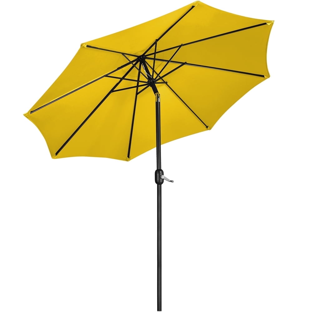 Yaheetech 9ft Patio Garden Umbrella with 8 Ribs and Adjustable Tilt ...