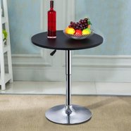 L-shape Home Bar Unit, Liquor Bar Table with 2-Tier Storage - N/A Black ...