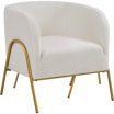 Modern Yaheetech 2pcs Ivory Upholstered Club Chair for Living Room ...