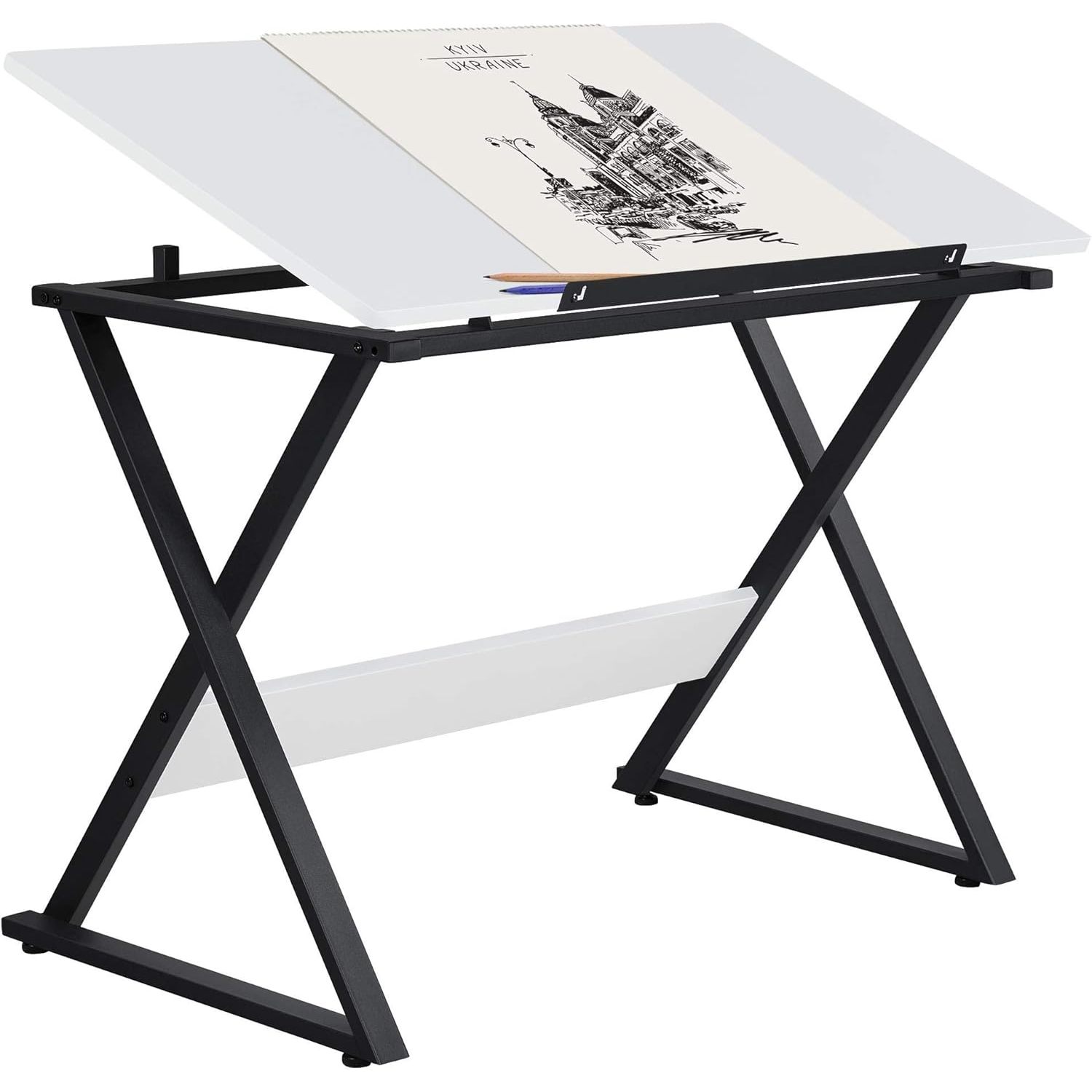 Yaheetech Drafting Table for Artists Art Desk Drawing Painting Studying ...
