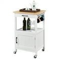 Yaheetech Kitchen Island Cart Storage Rolling Kitchen Cart W/Wheels for ...