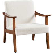 Ktaxon Accent Arm Chair for Living Room, Mid-century Modern, Solid Wood ...