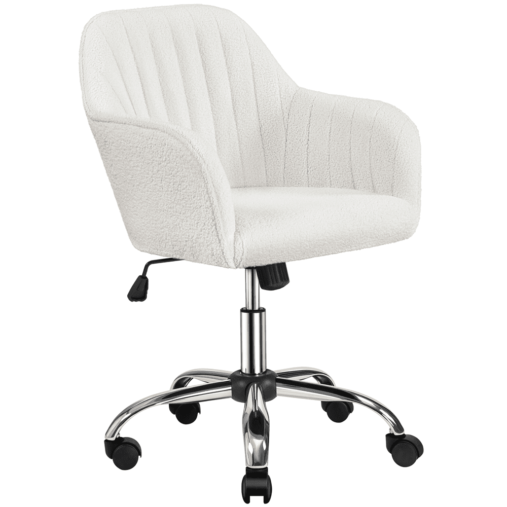 Yaheetech Modern Swivel Office Study Armchair, Height-Adjustable Desk ...