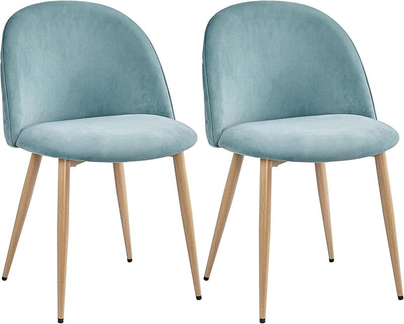 Yaheetech Modern Kitchen Chairs Set of 2 Upholstered Chairs with ...